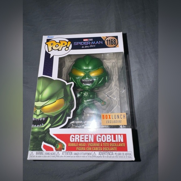 Toys | Funko Pop Marvel 1168 Green Goblin Metallic Box Lunch Exclusive ...